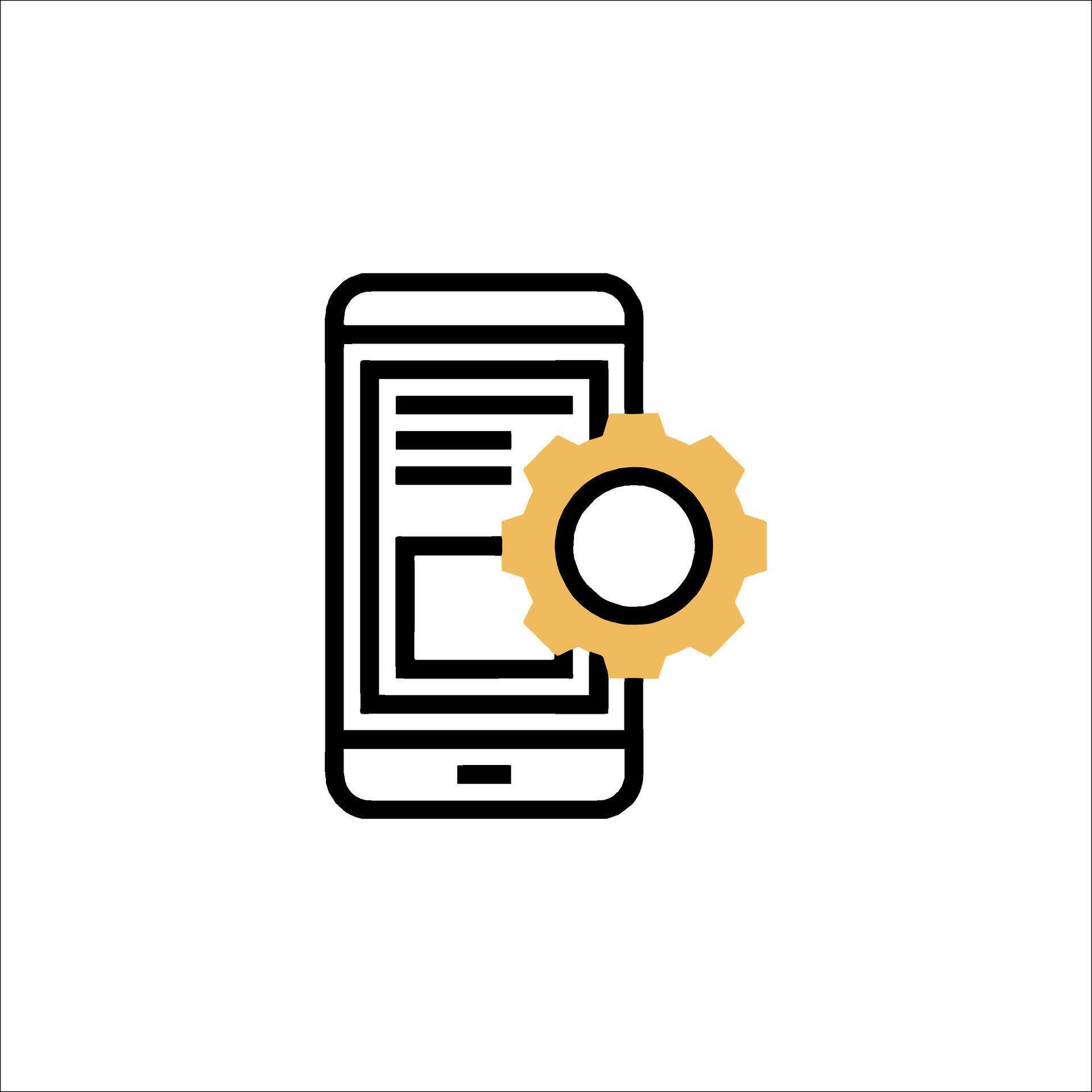 Mobile app development icon 52687727 Vector Art at Vecteezy