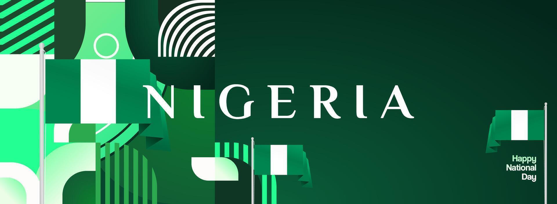 Nigerian Independence Day Poster. Poster design featuring Nigeria's independence day with a ...