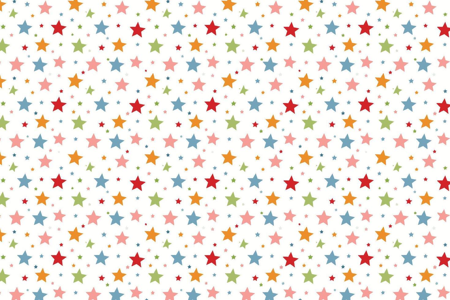 Pattern with multicolored stars on a white background 52701455 Vector Art at Vecteezy