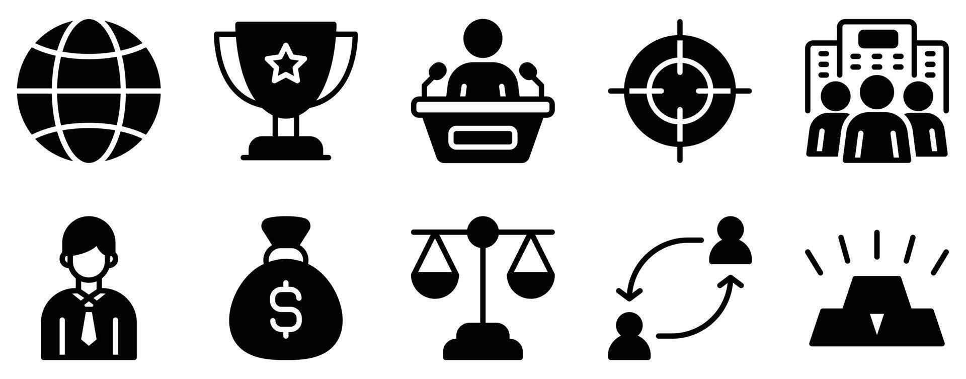 Organization Line Style Icon Set Collection 52710547 Vector Art At Vecteezy