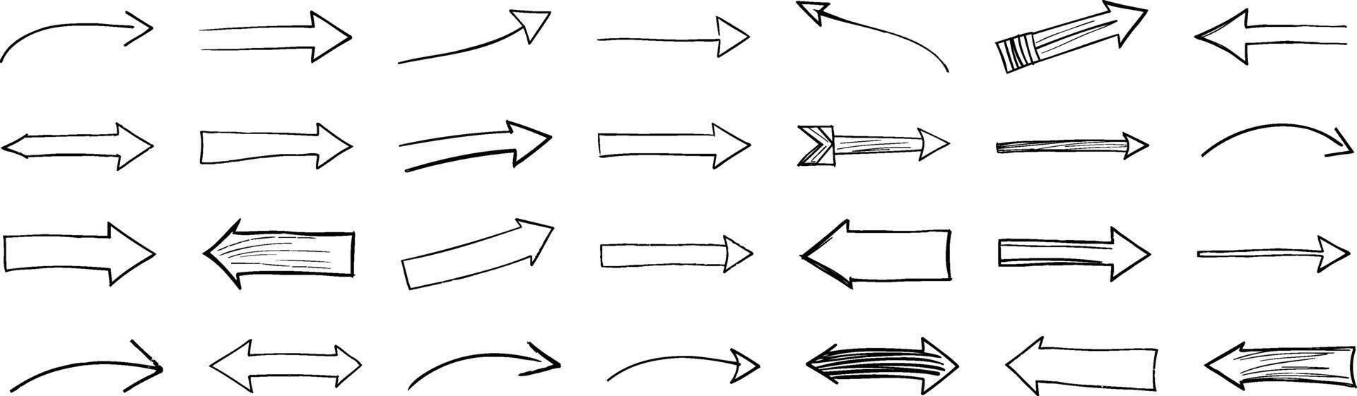 A visually captivating array of hand-drawn arrows, exploring the ...