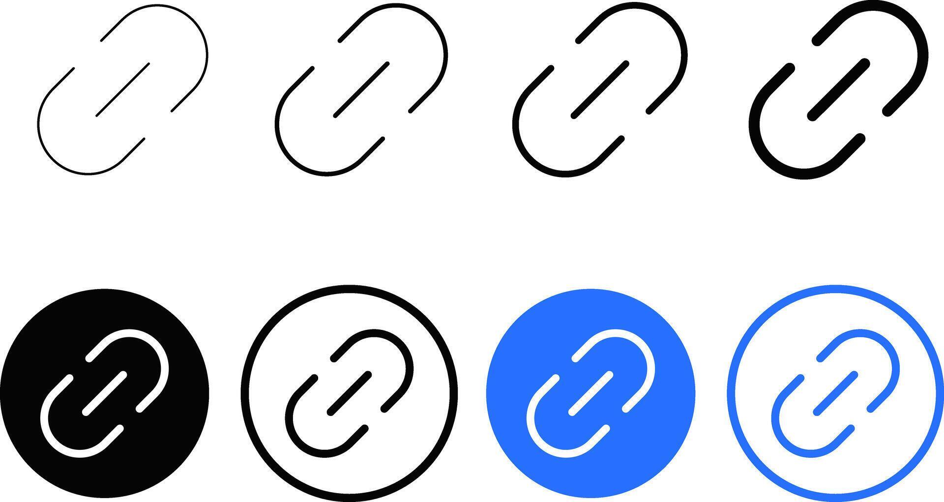 Link button sign. Link Icon set. hyperlink symbol. External link sing ...