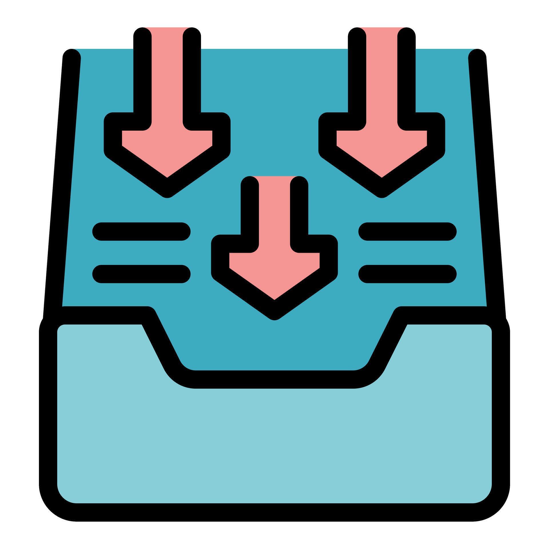 Downloading multiple files to a folder, data management and organization 52731198 Vector Art at ...