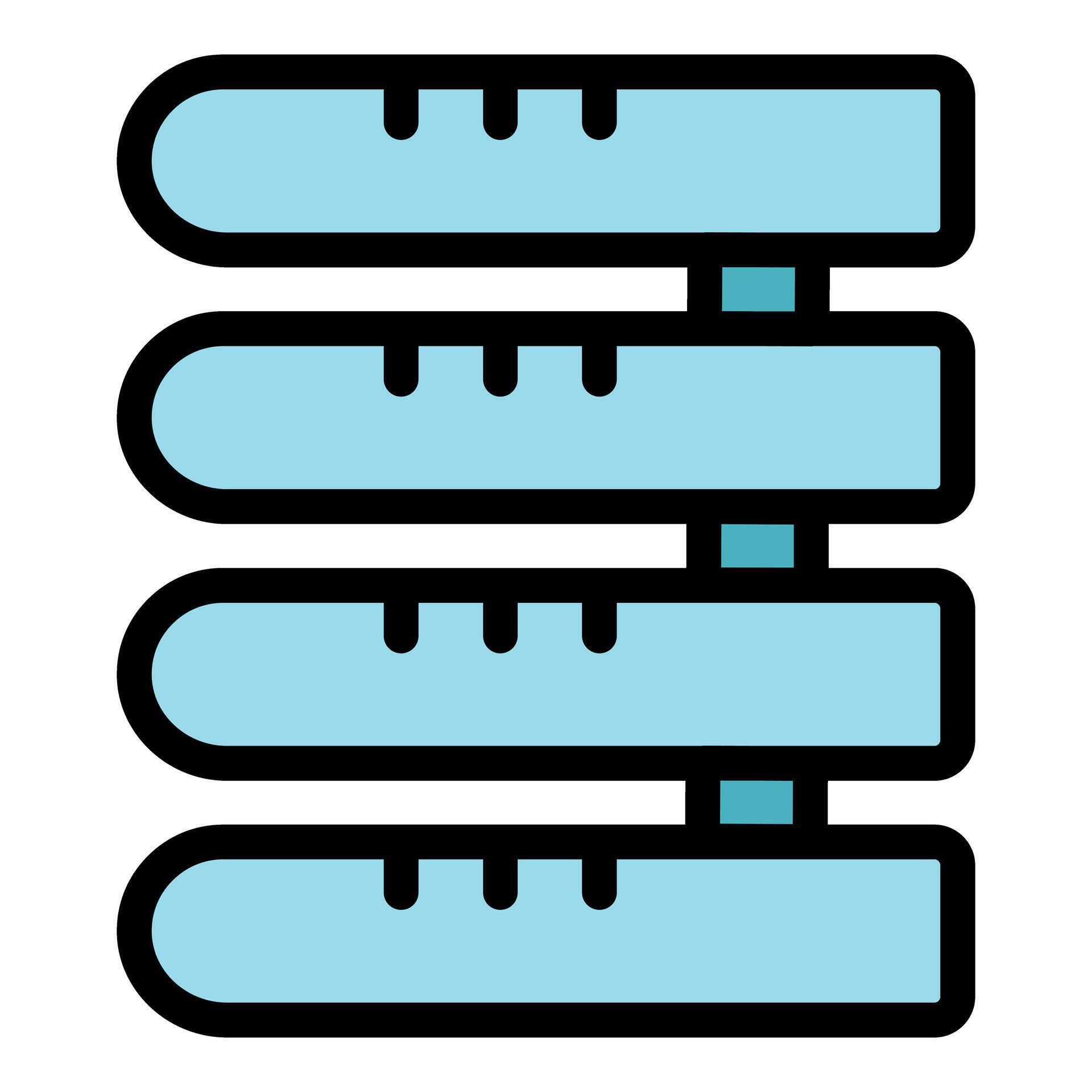 Data Center Server Rack Icon Showing Network Connection 52731976 Vector