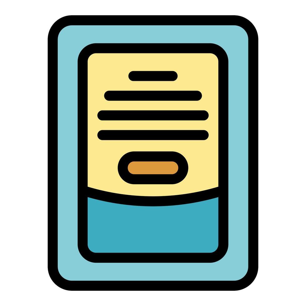 Intercom device displaying information and featuring a prominent button 52733204 Vector Art at ...