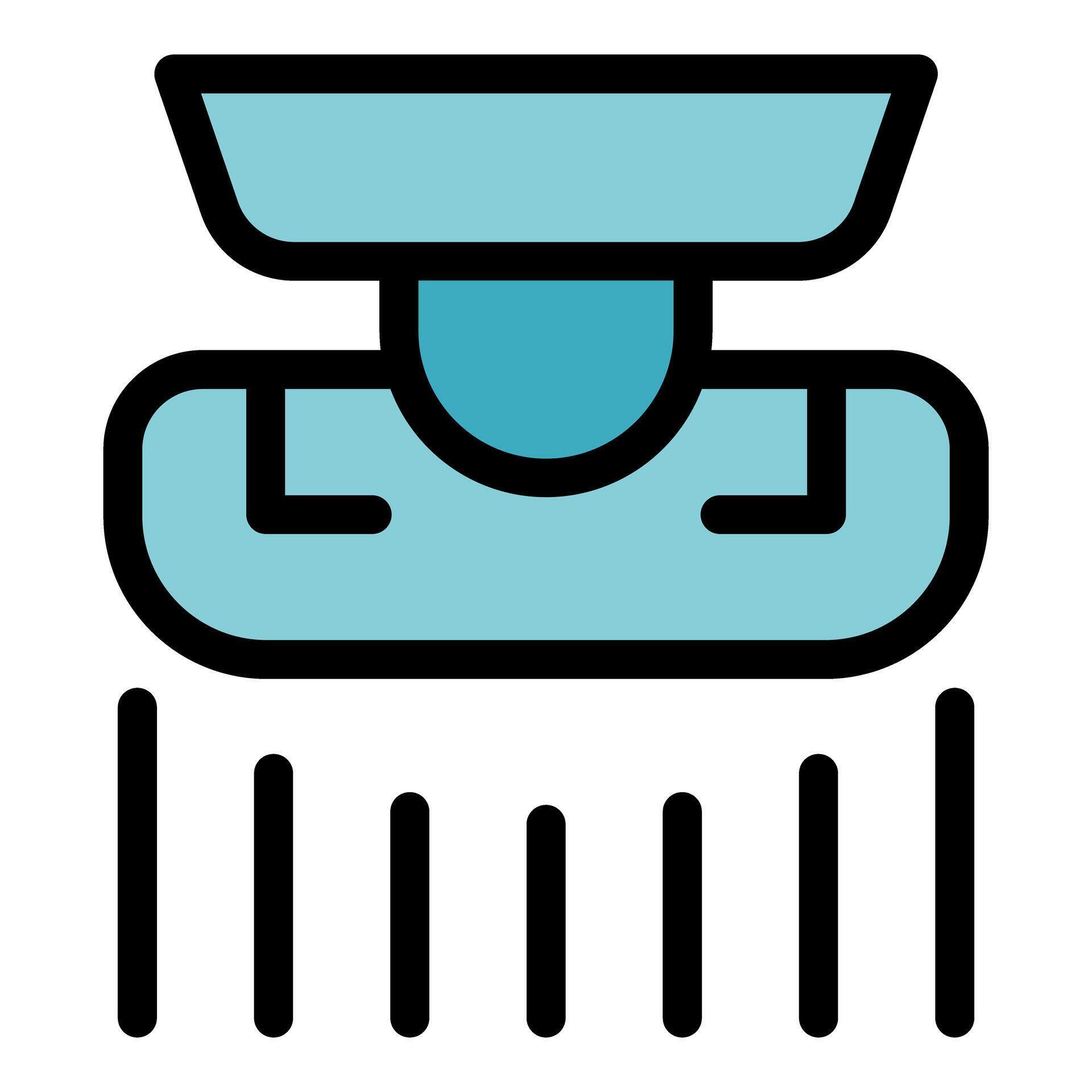 3d Printer Creating An Object Layer By Layer Fused Deposition Modeling 52733425 Vector Art At