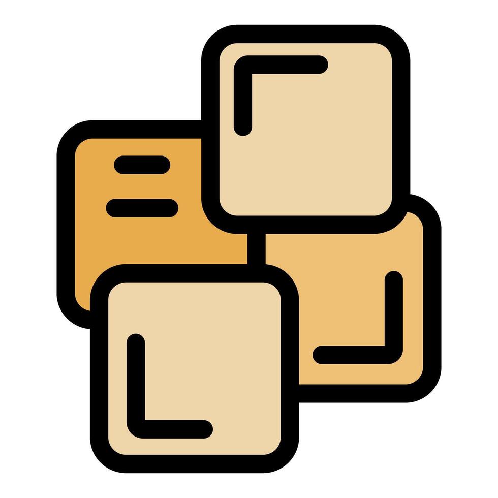 Interlocking abstract square and rectangle shapes creating visual ...