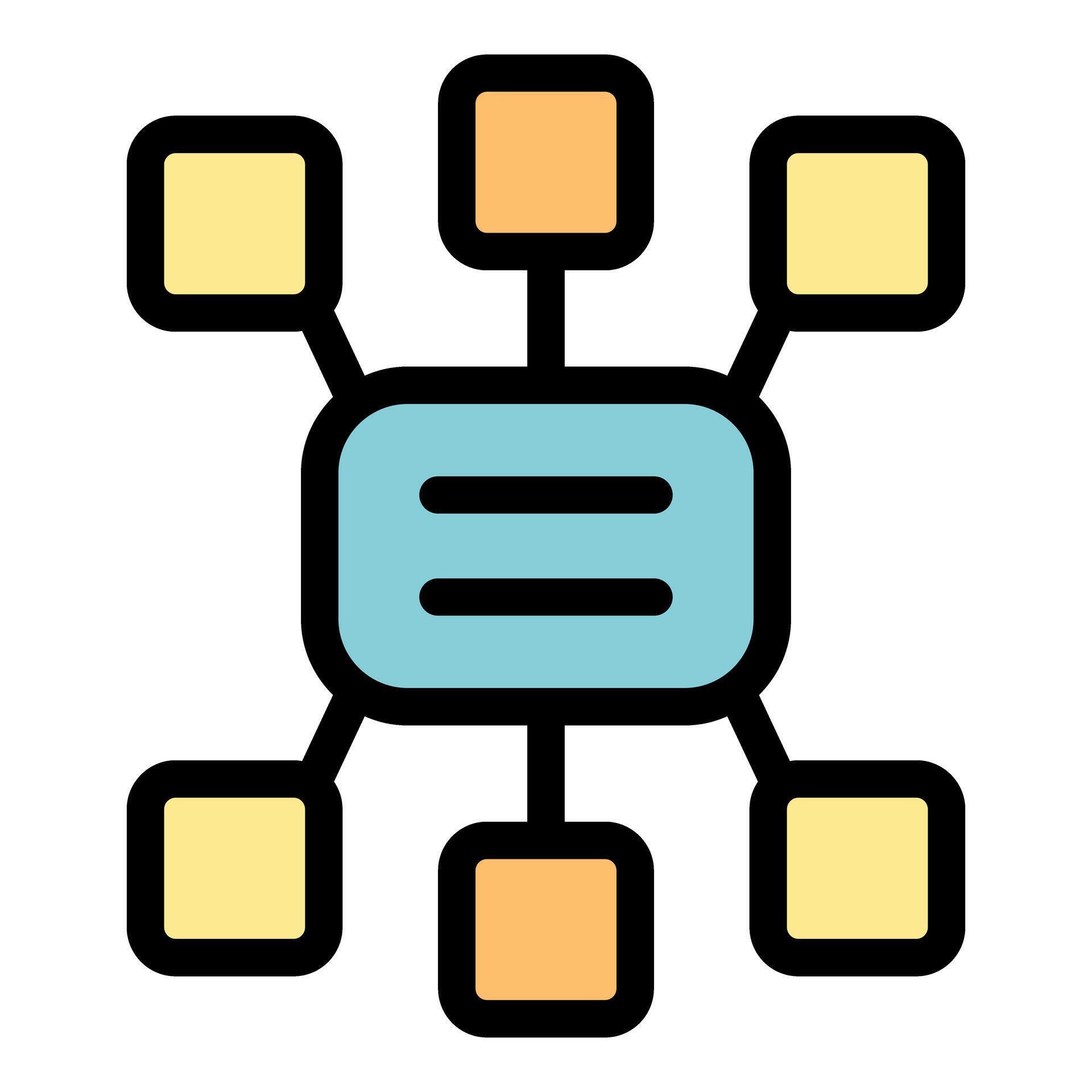 Data integration connecting multiple sources into central hub 52734209 Vector Art at Vecteezy