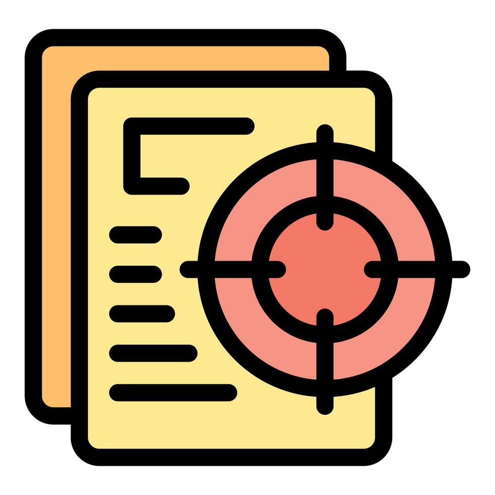 Targeting documents with precision, achieving business goals with focus 52735494 Vector Art at ...