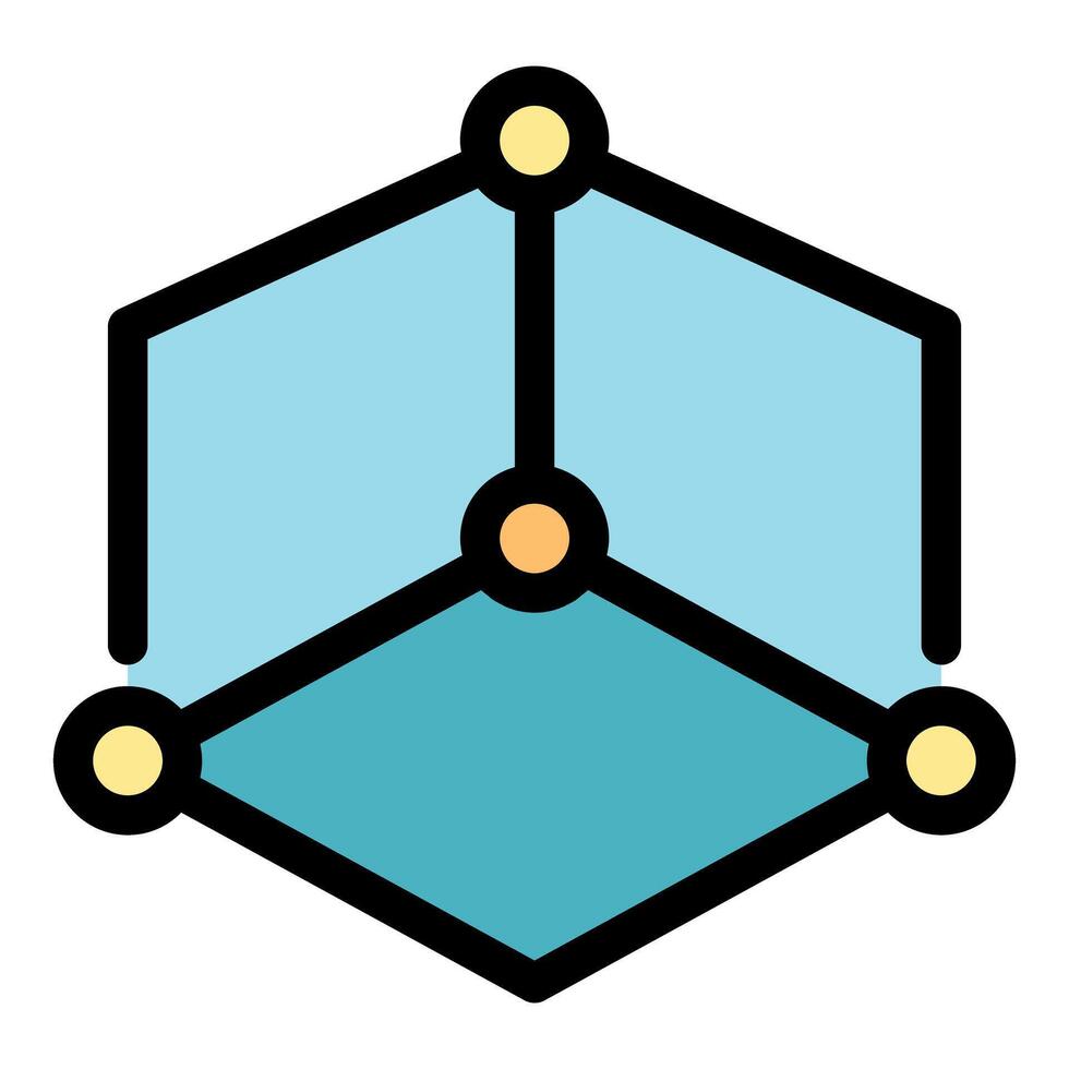 Blockchain Network Connecting Nodes In A Secure System 52735901 Vector