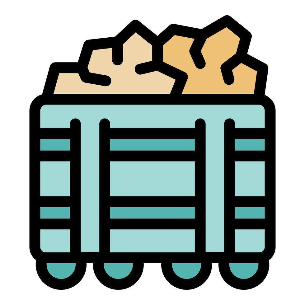 Mining Cart Carrying Raw Materials For Processing And Extraction 52736073 Vector Art At Vecteezy