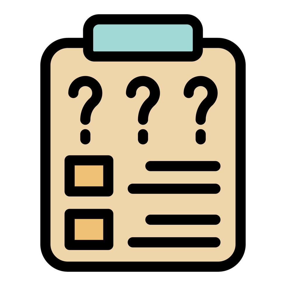 Clipboard showing frequently asked questions and answers 52737817 Vector Art at Vecteezy