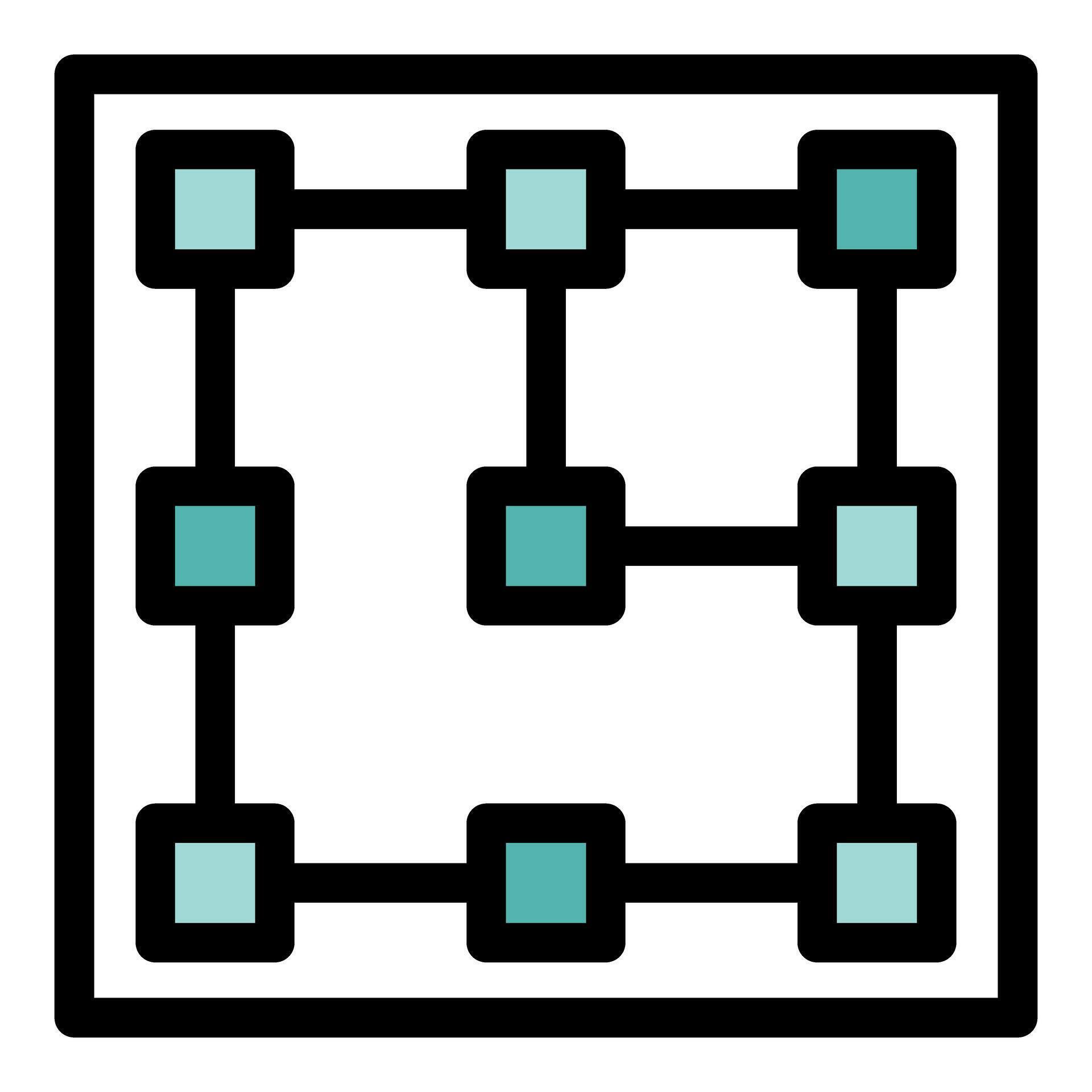 Blockchain Technology Connecting Digital Blocks In Secure Network Grid 52737873 Vector Art At