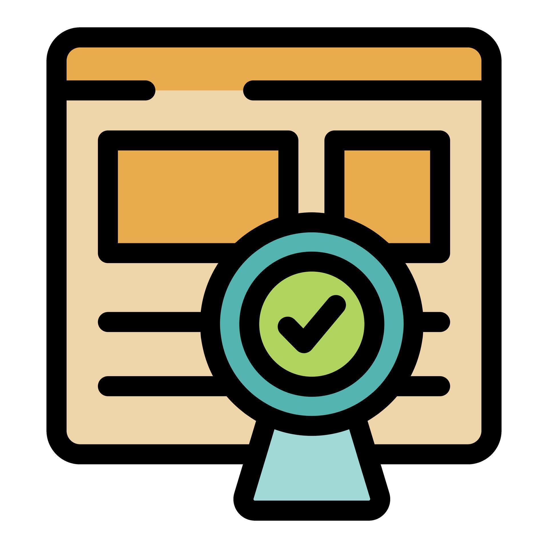 Website page successfully validated with check mark icon 52737909 Vector Art at Vecteezy