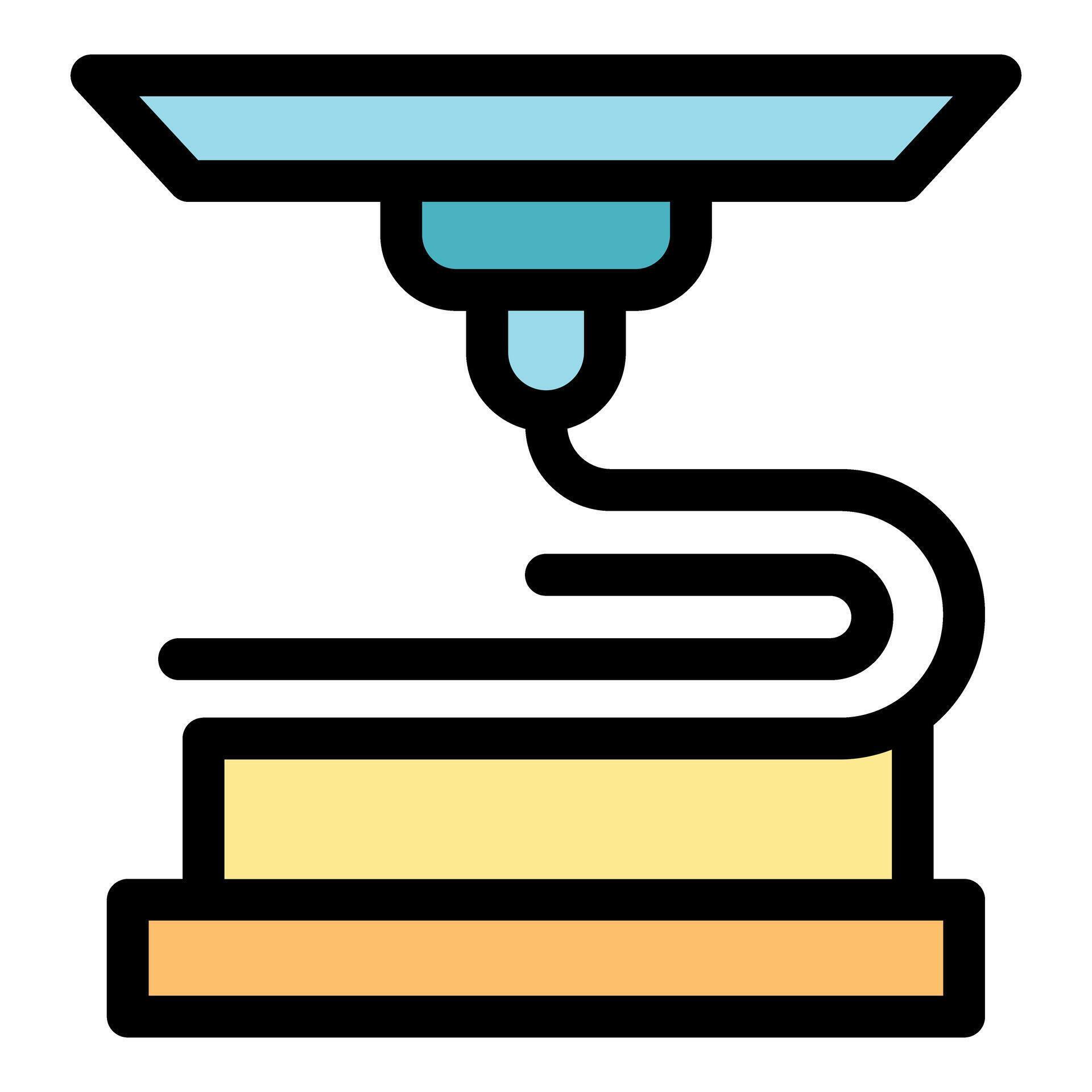 3d Printing Machine Creating An Object Layer By Layer 52737931 Vector Art At Vecteezy