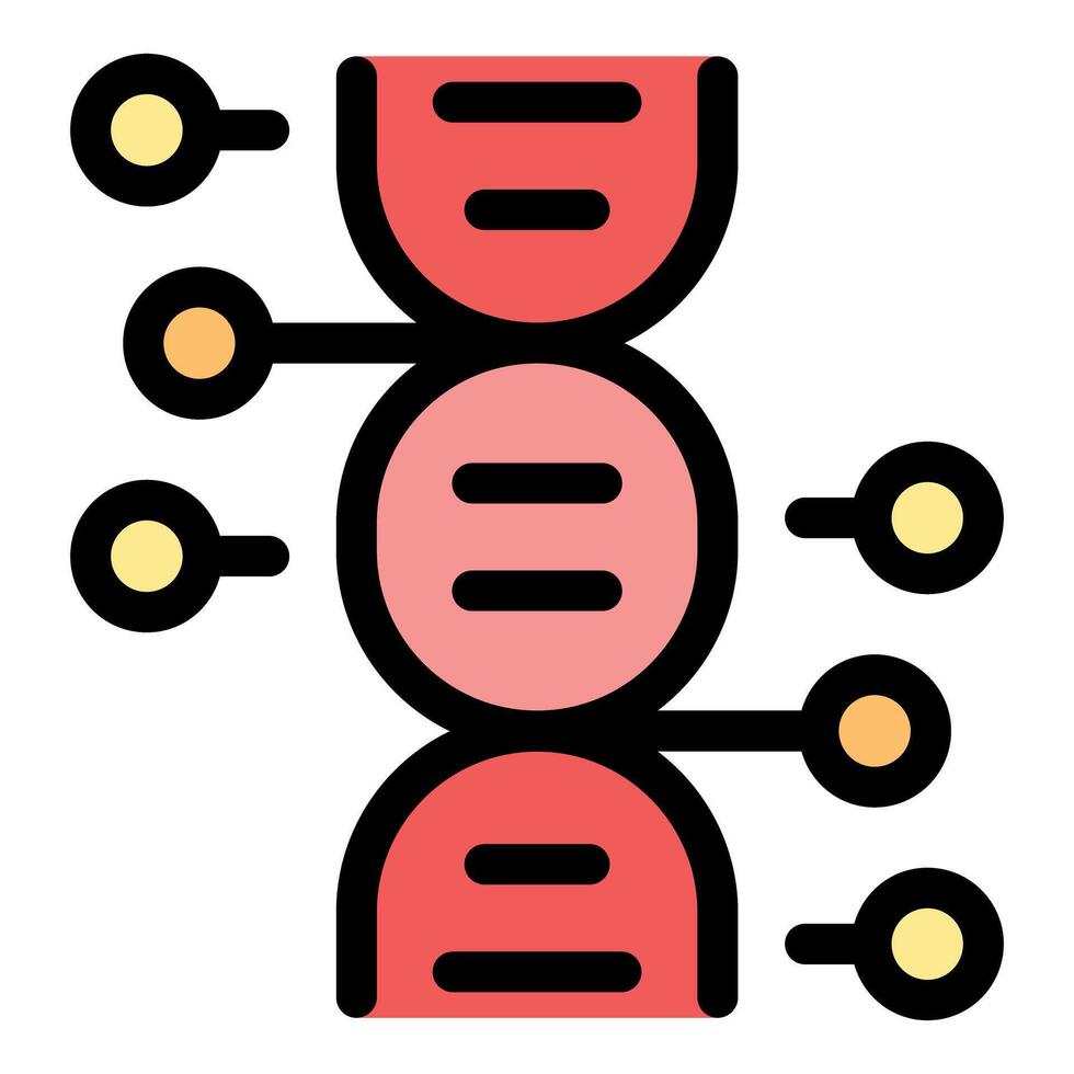Dna Structure Connecting To Multiple Nodes Representing Genetic