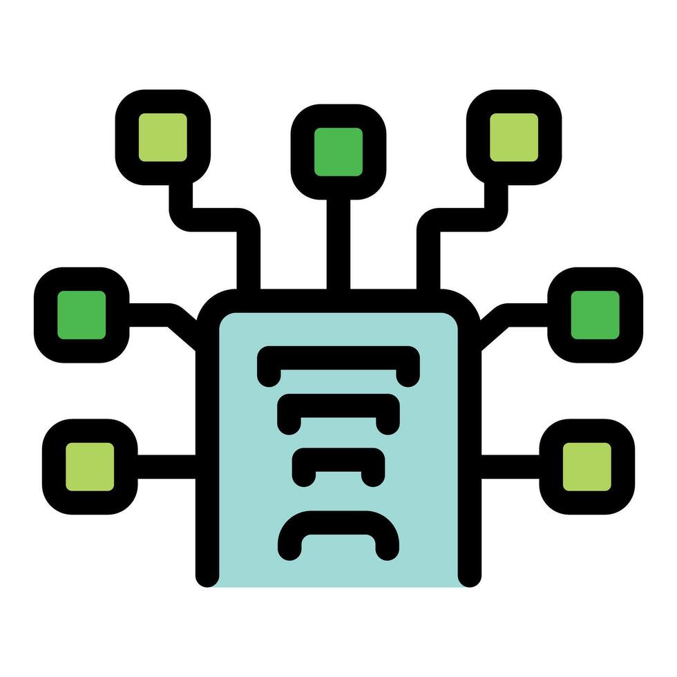 Data processing management system connecting multiple devices representing efficient workflow ...