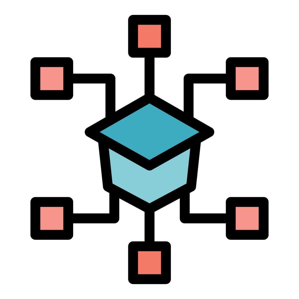 Blockchain network connecting multiple devices securely and efficiently 52738997 Vector Art at ...