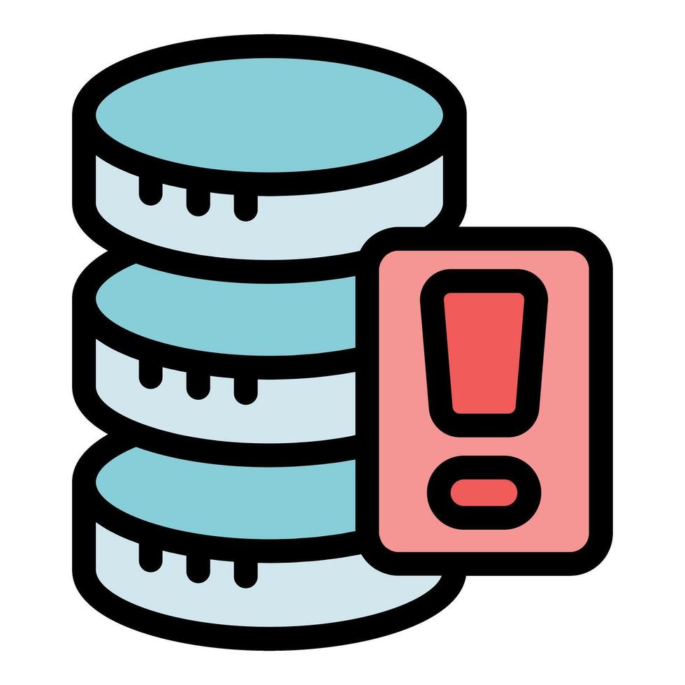 Database showing alert message, server error, data loss or system failure icon 52739811 Vector ...