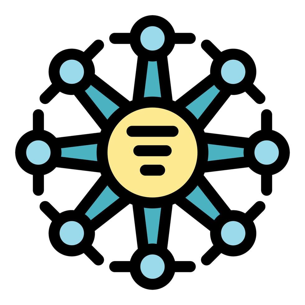 Network Hub Connecting Multiple Devices Sharing Data And Resources