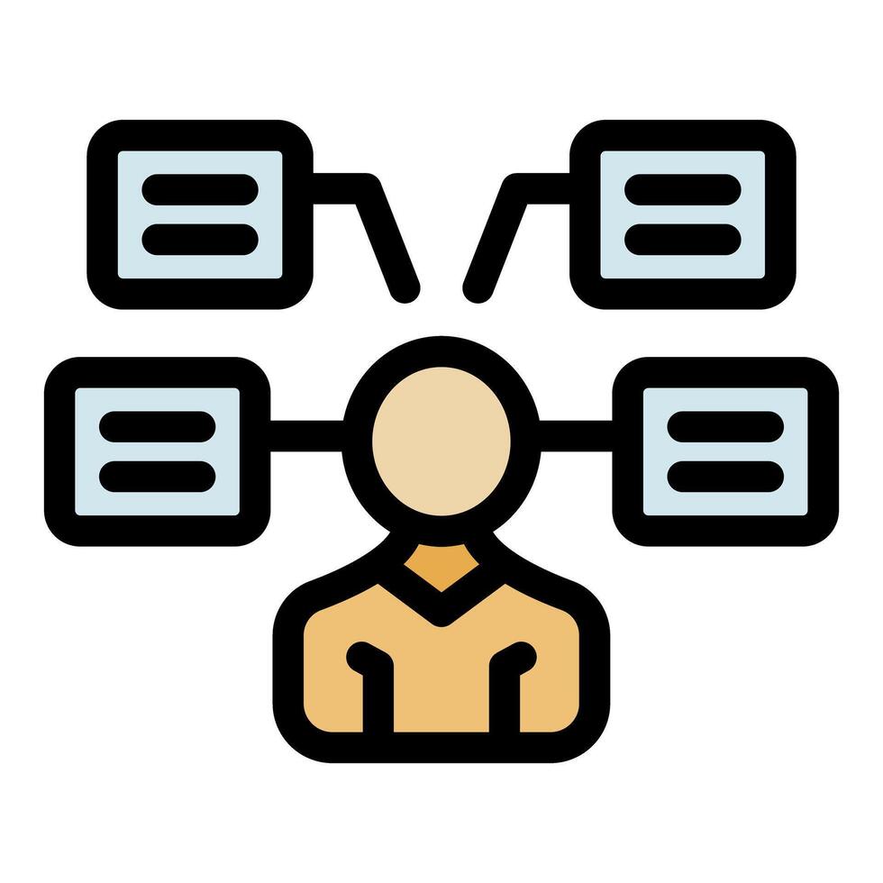 Project manager managing multiple tasks simultaneously, workflow management 52740191 Vector Art ...