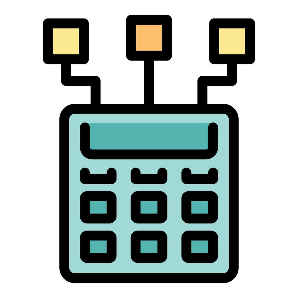 Electronic calculator managing three data flows for efficient ...