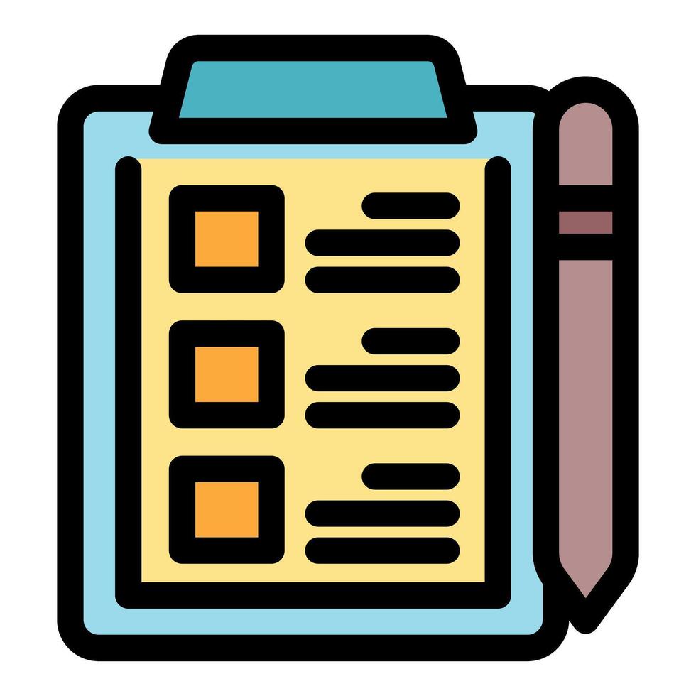 Clipboard With Checklist And Pen Representing Task Management 52742200 Vector Art At Vecteezy