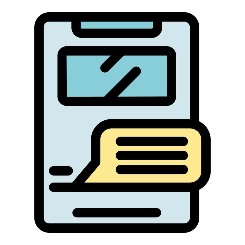 Smartphone is showing a chat message notification icon, 52742858 Vector ...