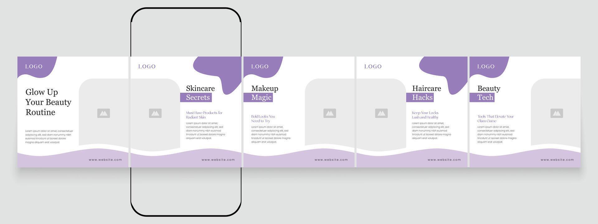 Creative spa carousel post template. beauty carousel banner template ...