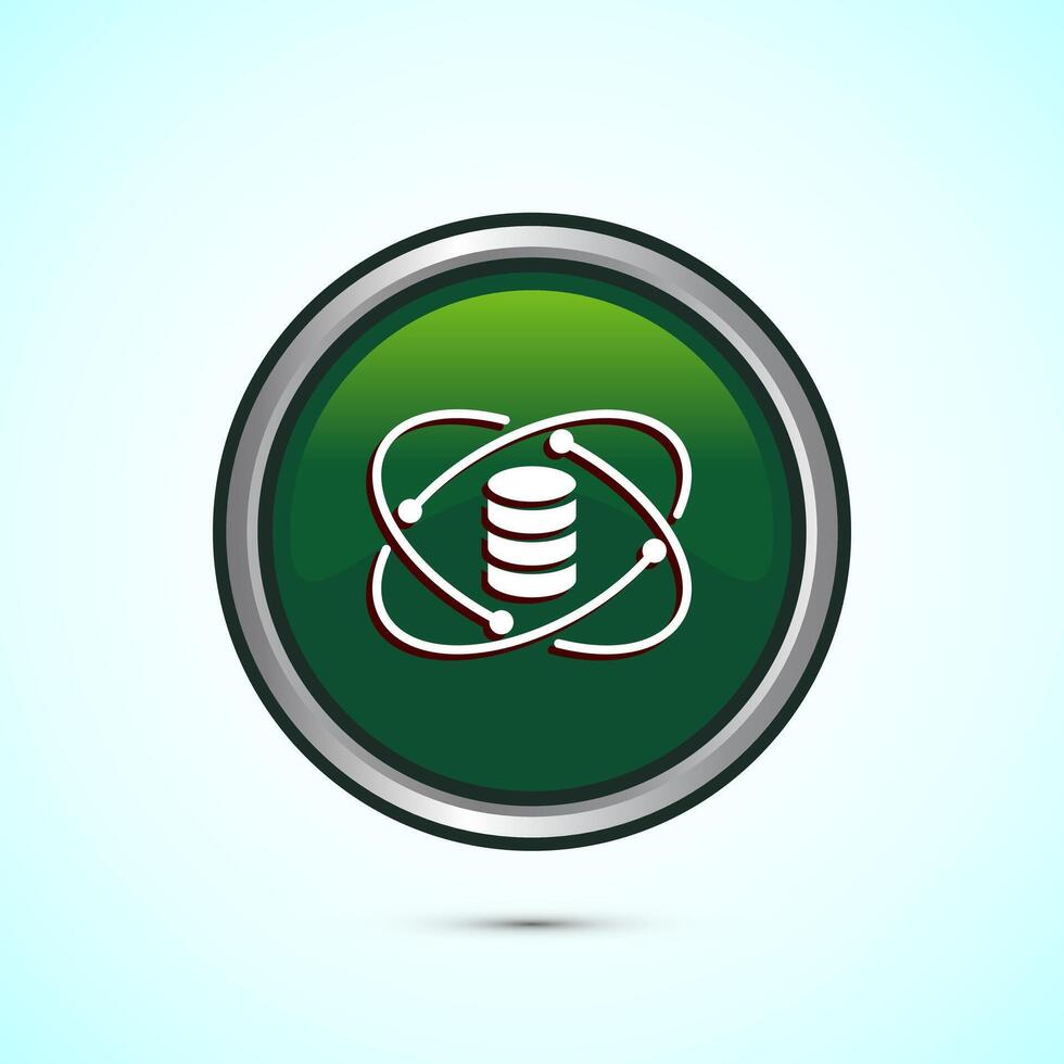 Data science icon design illustration. Big data, digital tech icon ...