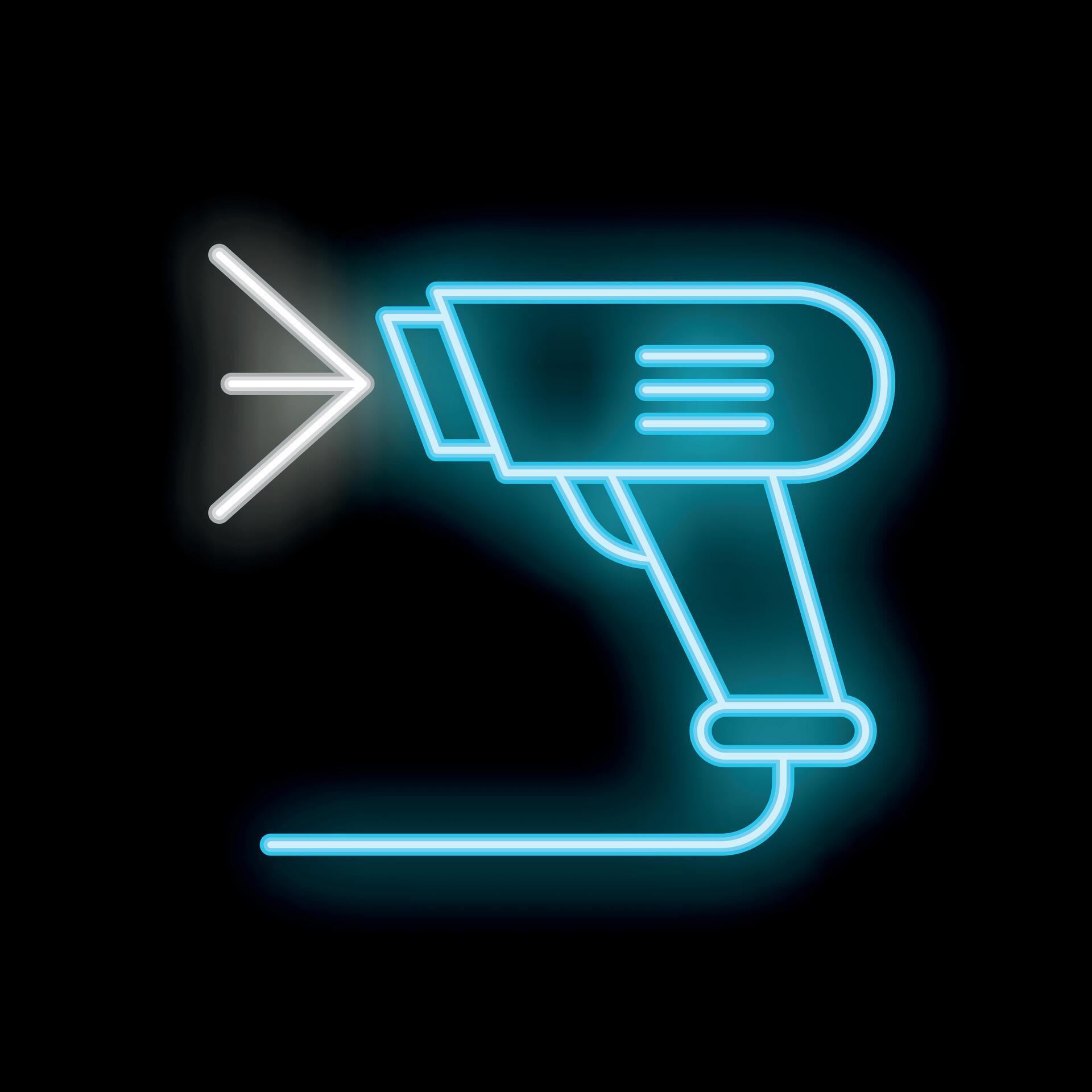 Neon barcode scanner emitting light beam for scanning 52762738 Vector ...