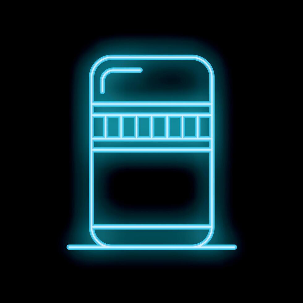 Glowing neon line database server icon isolated on black background illustration 52764588 Vector ...