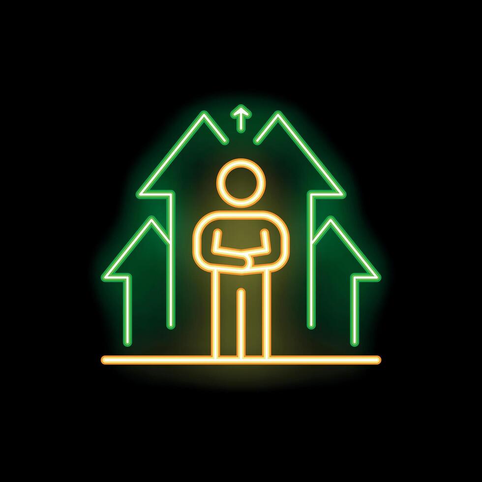 Businessman making decision choosing right way neon icon 52769519 ... Businessman making decision choosing right way neon icon 52769519 ...