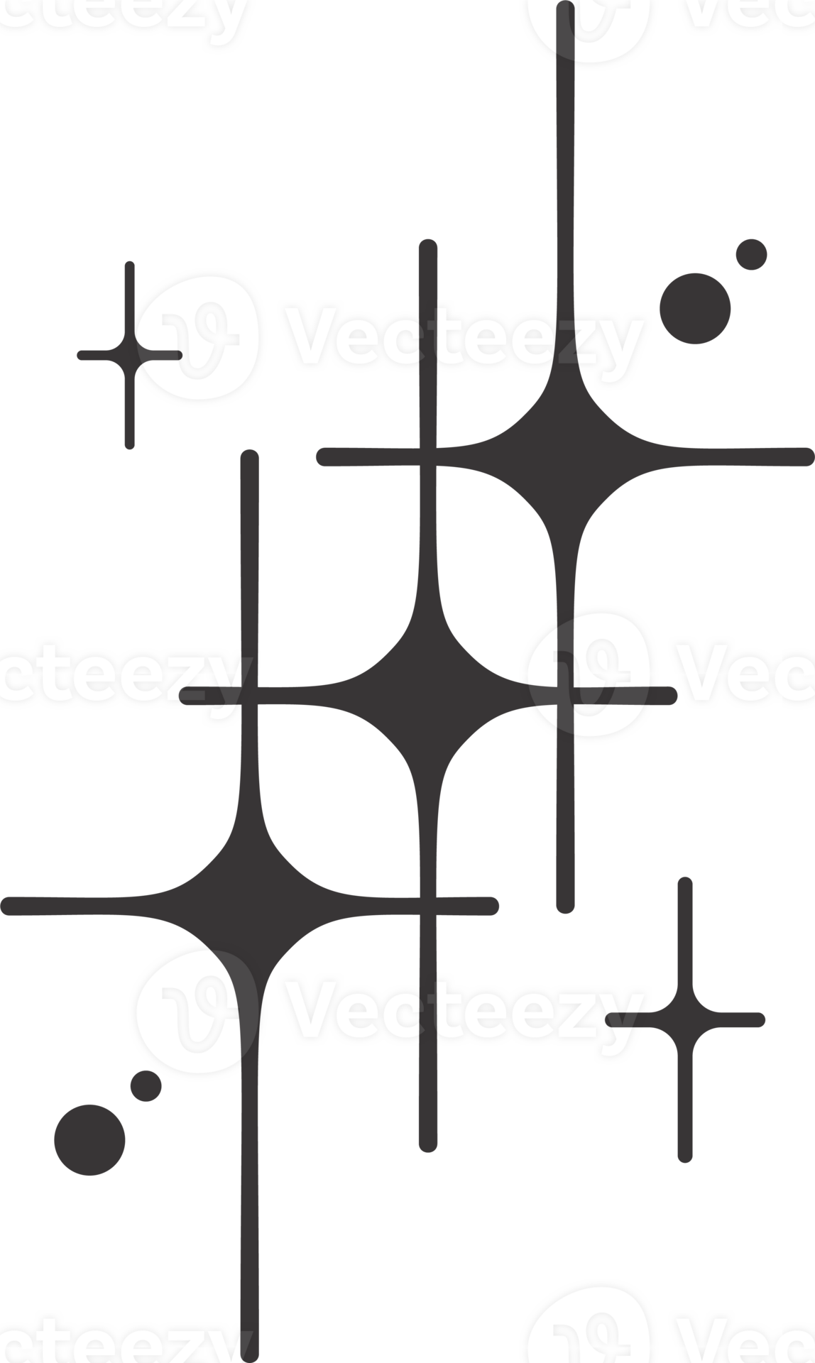 Star icon. Bling and sparkle shapes. Retro Y2K graphic design elements. Vintage twinkle ...