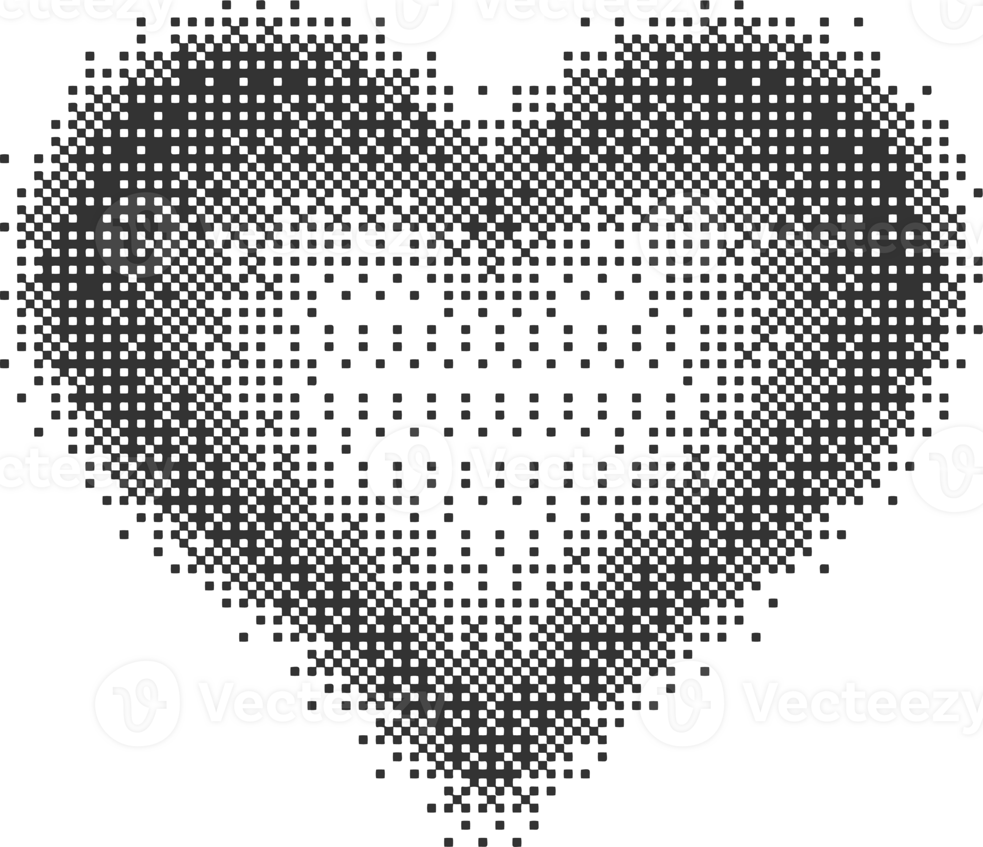 Bitmap Pixel Arcade Game Effect Hearts Y2k Halftone Pattern Shape Dither Aesthetic Gradient