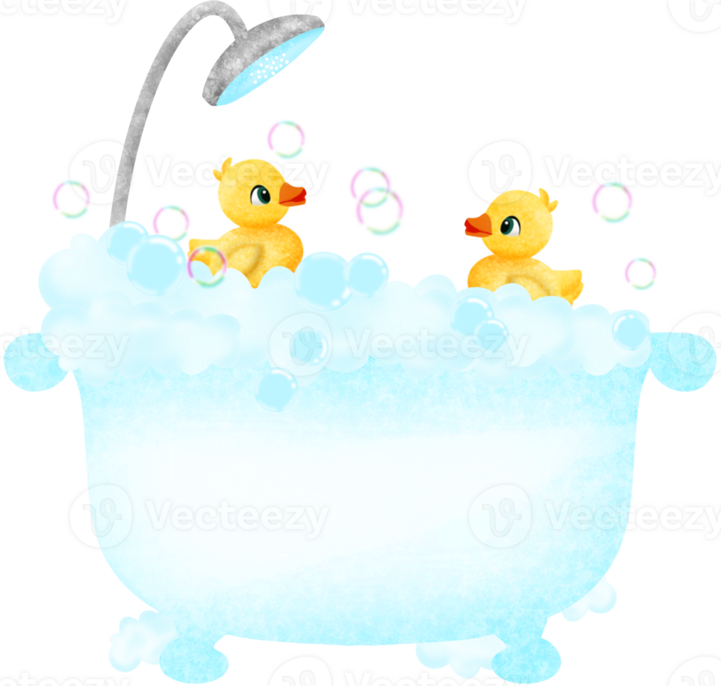 Bath Time With Duckies 52787884 Png