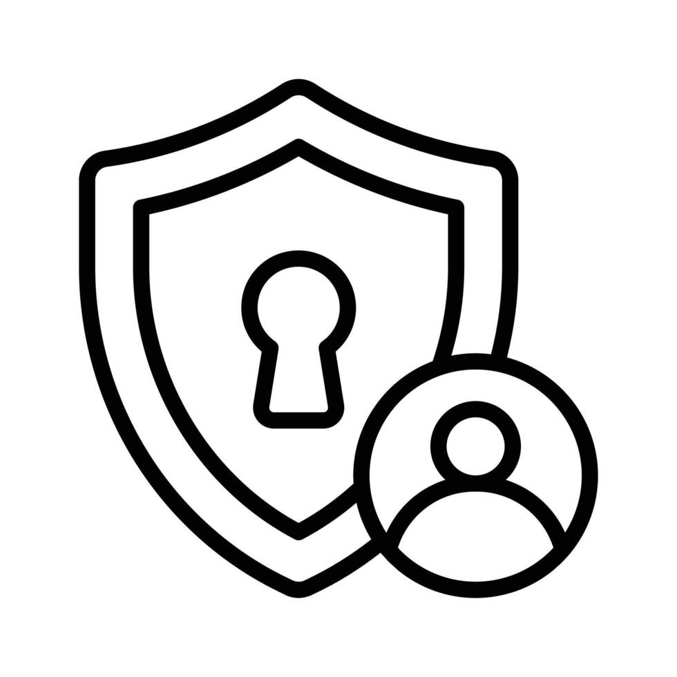 Shield with lock symbol to represent security or privacy 52792274 ...