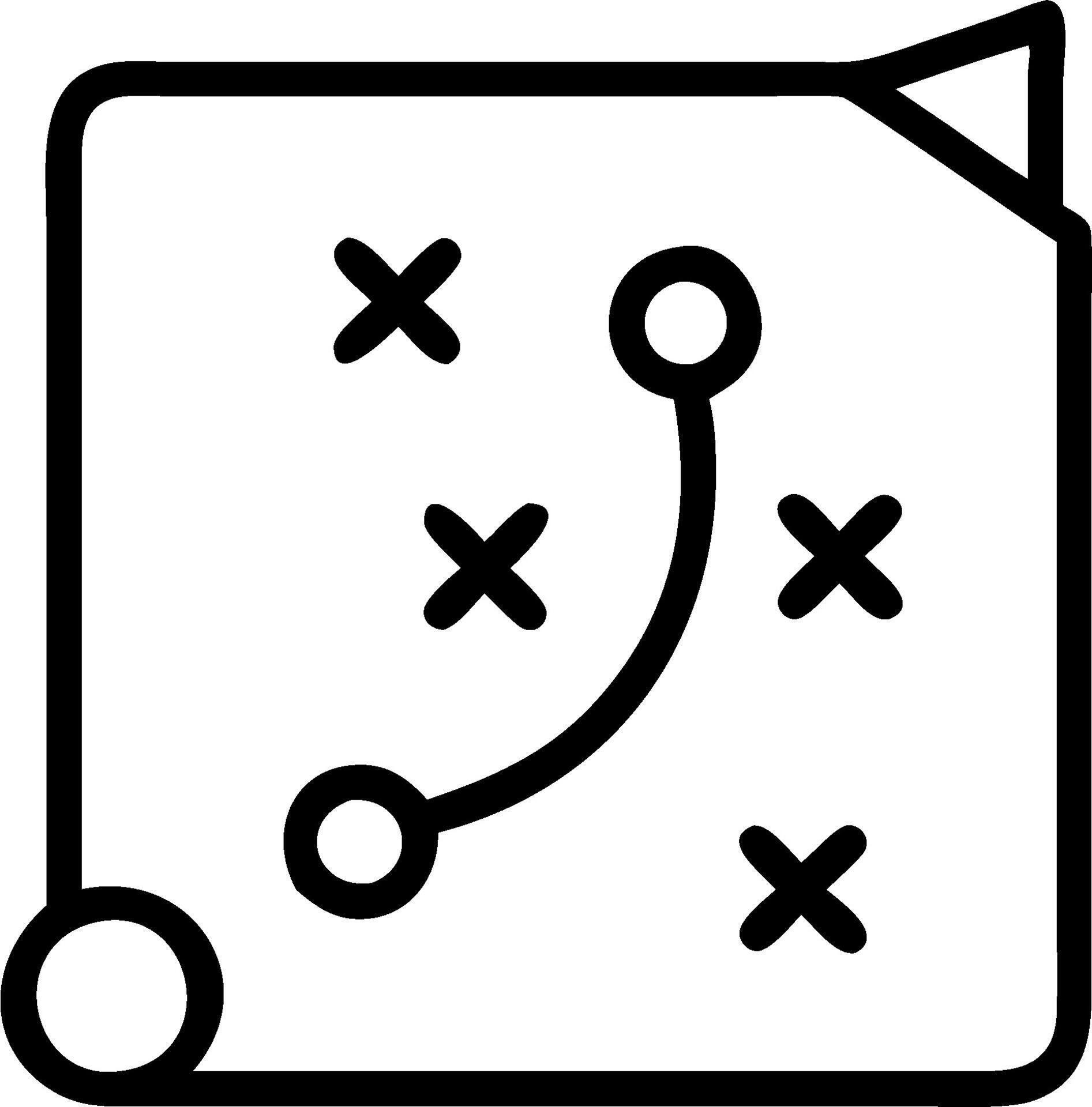 roadmap icon with copy space on a white background concept as A ...