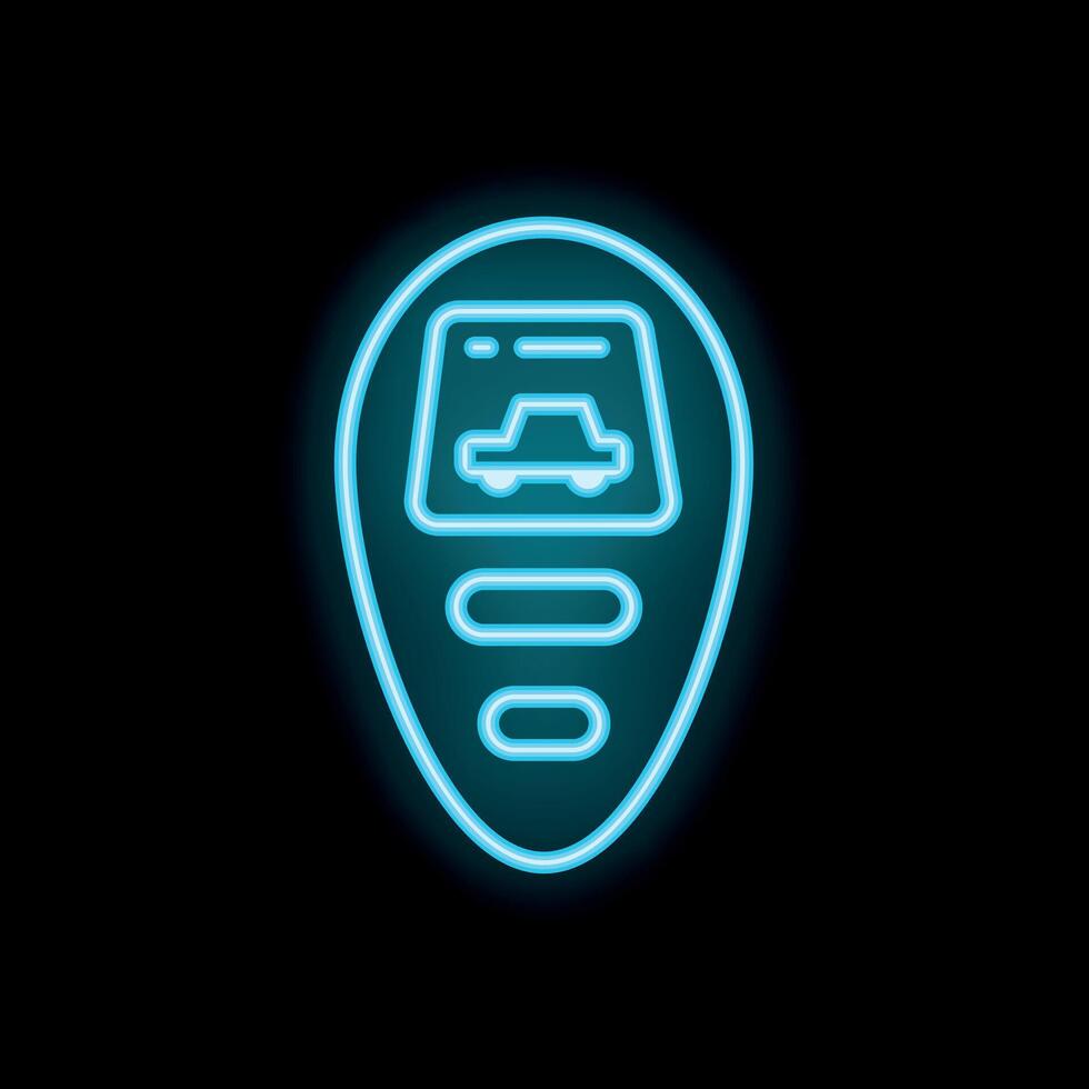 Neon icon of car location tracking app showing gps position 52832809 ... Neon icon of car location tracking app showing gps position 52832809 ...