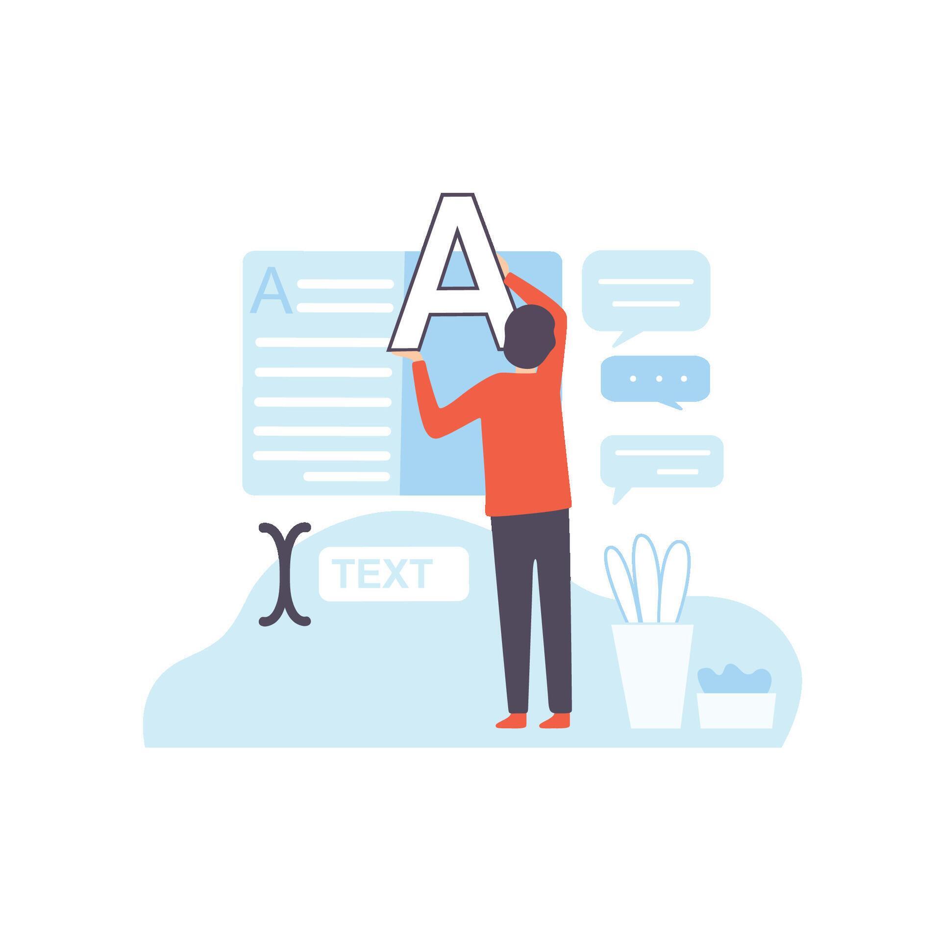 Man Creating Web Site Page, Digital Content Creating, Technology ...