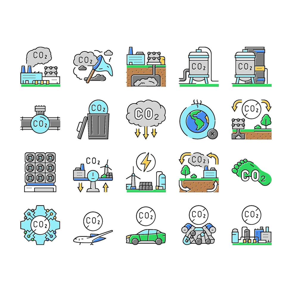carbon capture co2 storage icons set 52843205 Vector Art at Vecteezy carbon capture co2 storage icons set 52843205 Vector Art at Vecteezy