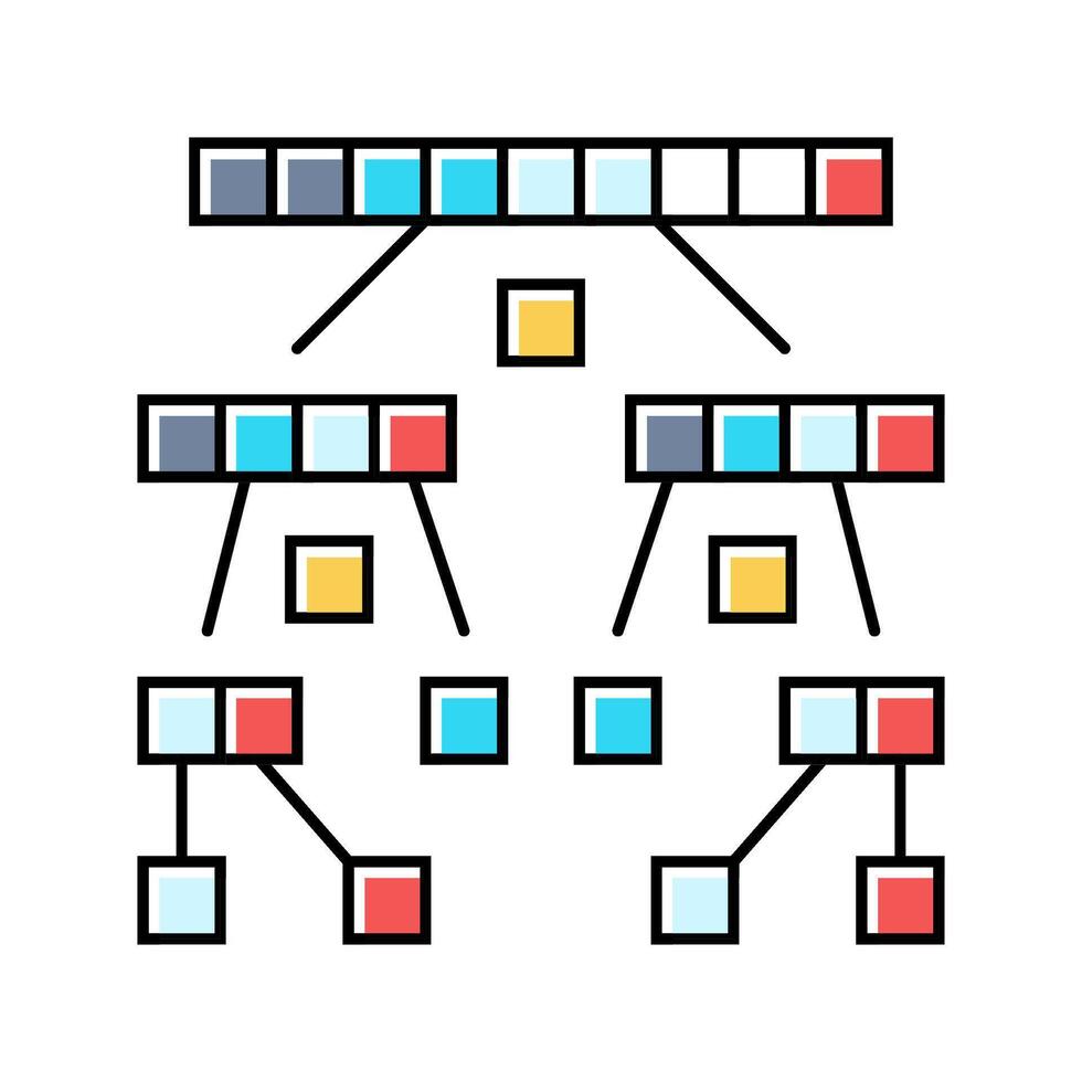 quicksort algorithm color icon illustration 52843767 Vector Art at Vecteezy quicksort algorithm color icon illustration 52843767 Vector Art at Vecteezy