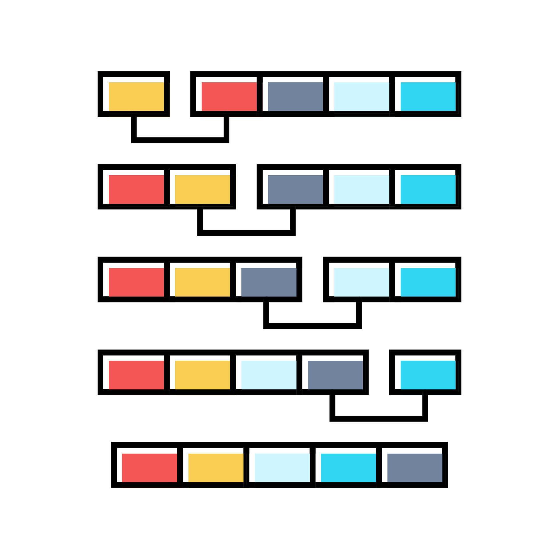 bubble sort algorithm color icon illustration 52843774 Vector Art at ...