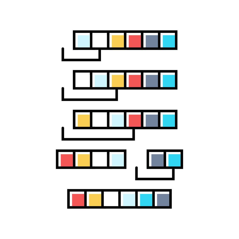 insertion sort algorithm color icon illustration 52843776 Vector Art at ... insertion sort algorithm color icon illustration 52843776 Vector Art at ...