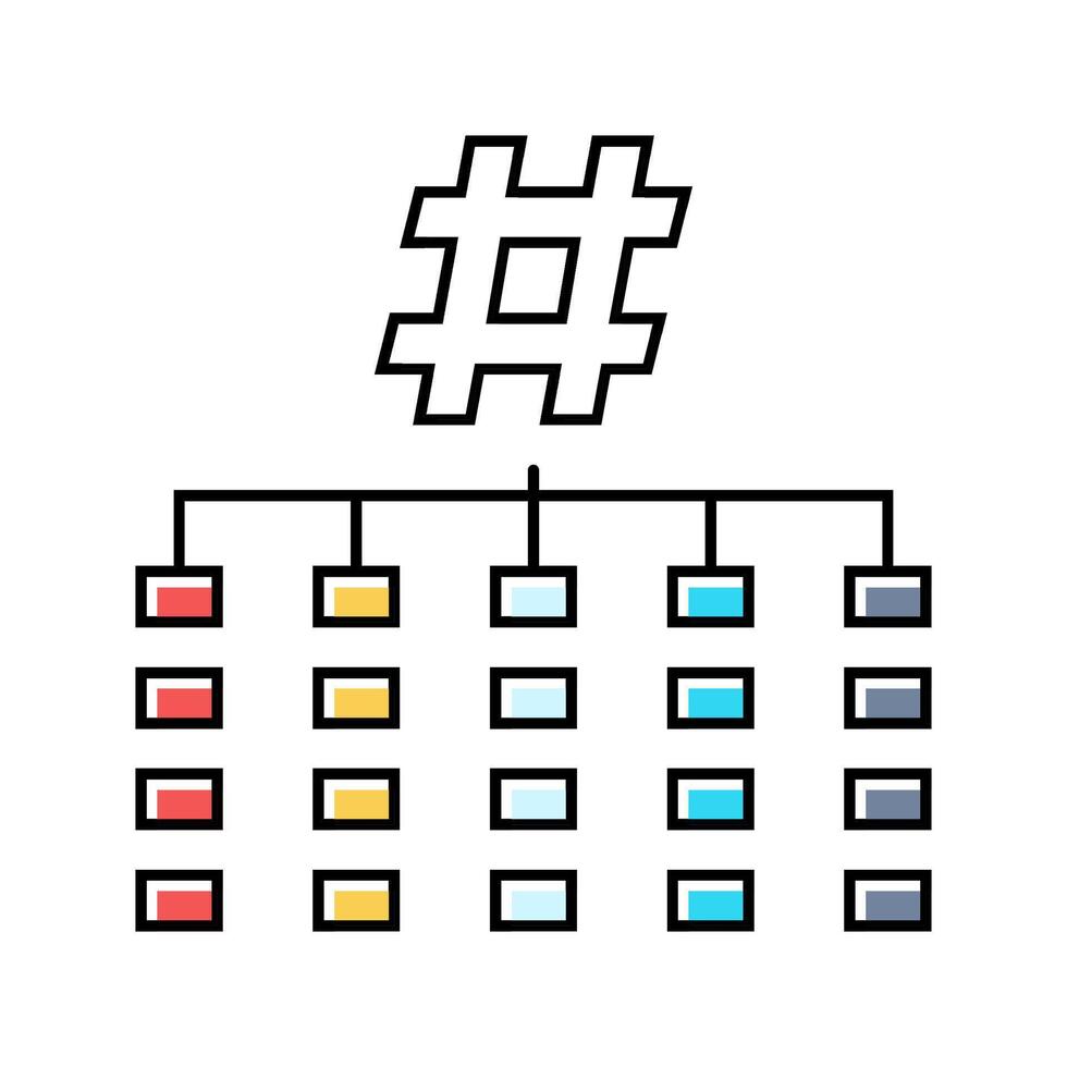 hashing algorithm color icon illustration 52843790 Vector Art at Vecteezy hashing algorithm color icon illustration 52843790 Vector Art at Vecteezy
