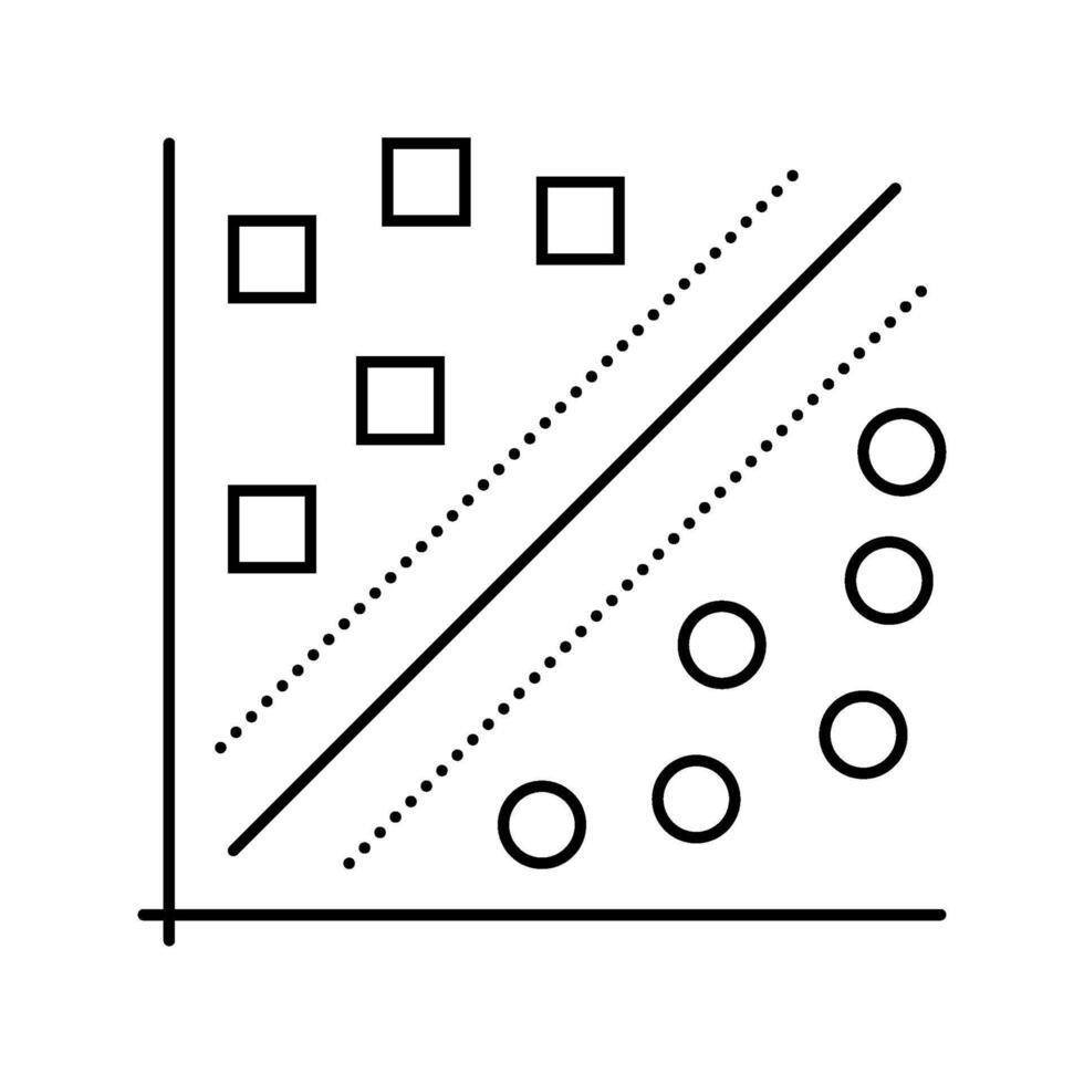 k nearest neighbors knn algorithm line icon illustration 52843793 ...