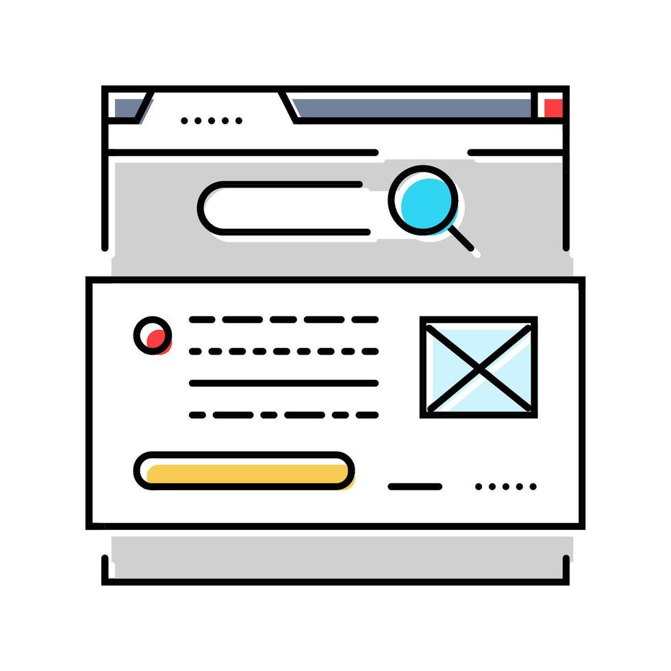 featured snippet seo color icon illustration 52844819 Vector Art at ...