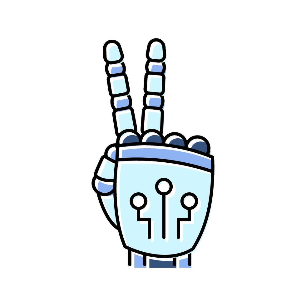 attention robot hand gesture color icon illustration 52846314 Vector ... attention robot hand gesture color icon illustration 52846314 Vector ...