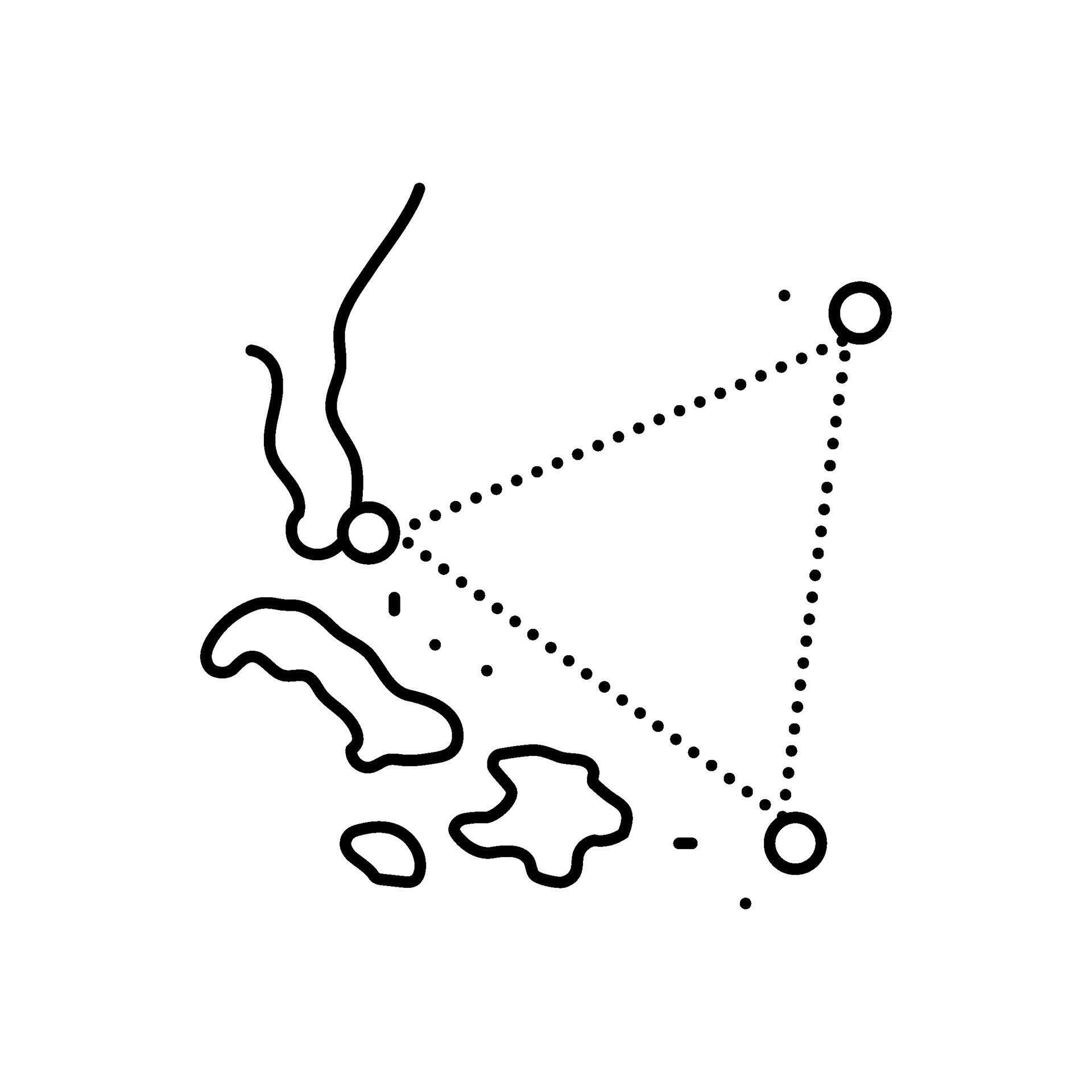 the bermuda triangle unsolved mystery line icon illustration 52847391 Vector Art at Vecteezy