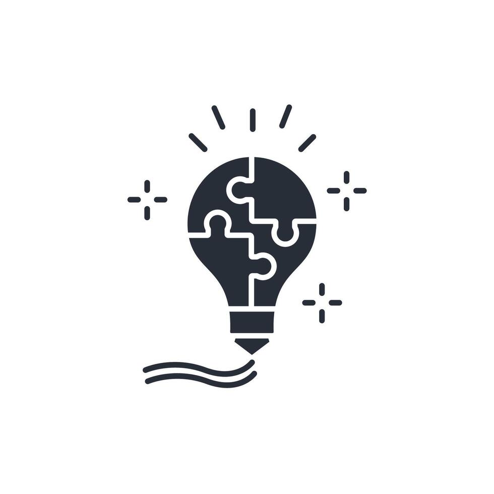 problem solving icon. .Editable stroke.linear style sign for use web ...